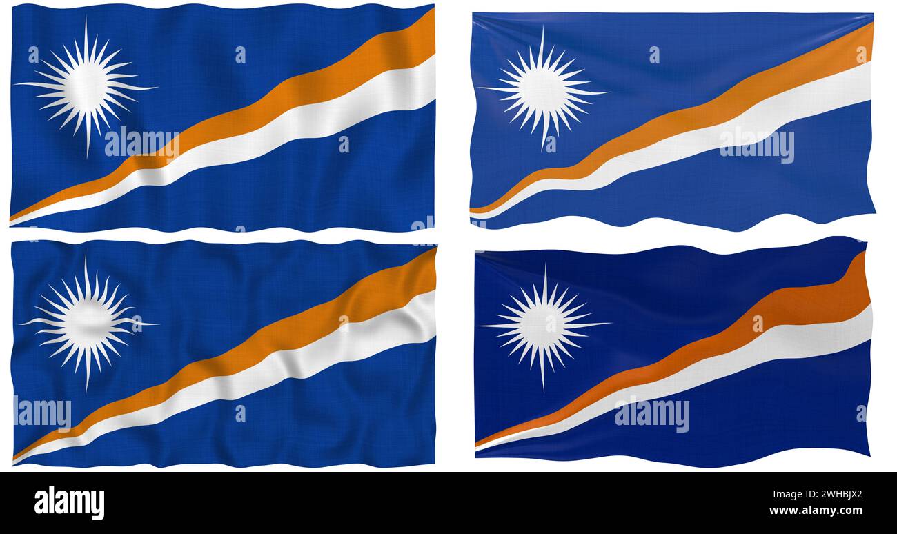 Flag of Marshall Islands Stock Photo - Alamy