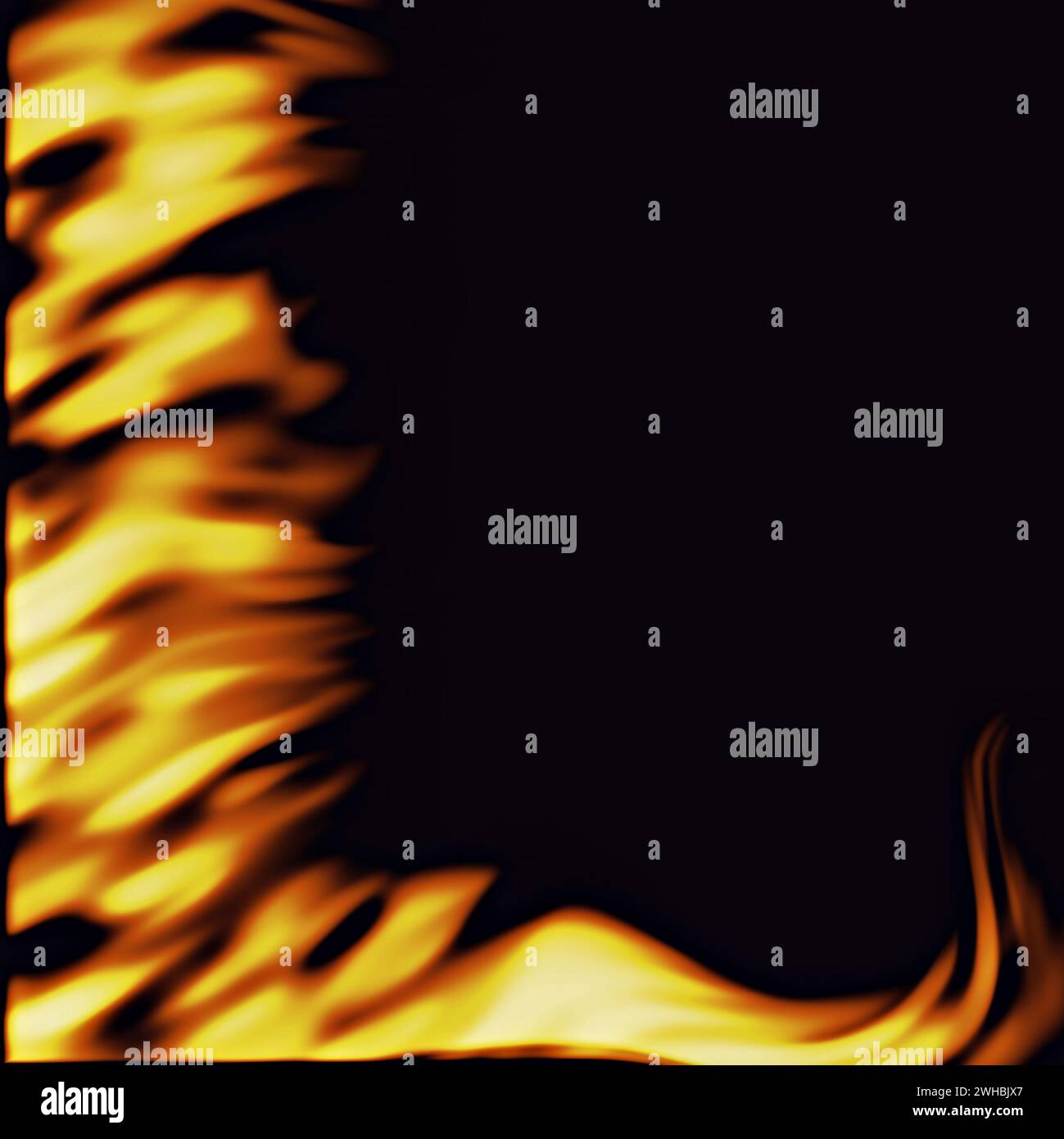 Black flames hi-res stock photography and images - Alamy