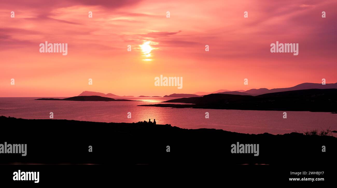 Scarrif and deenish islands from beara hi-res stock photography and ...