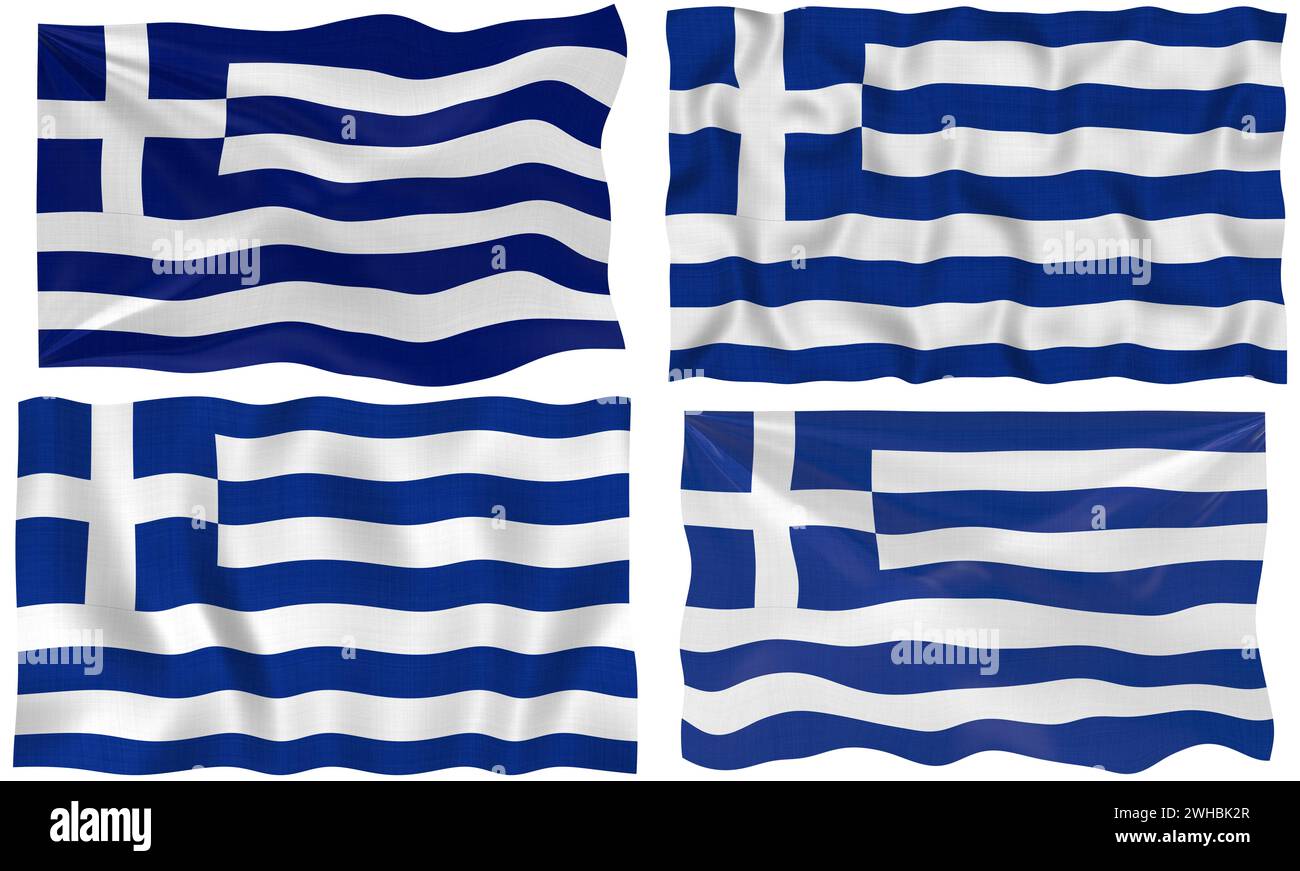 National flag country greece Cut Out Stock Images & Pictures - Alamy