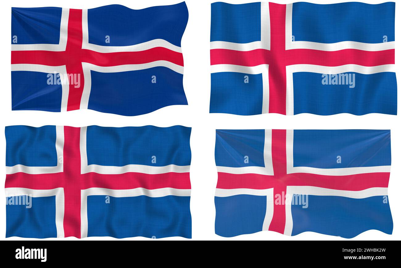 Flag of Iceland Stock Photo - Alamy