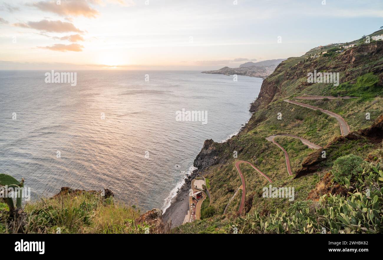 Madeira Island Portugal. Cliffs and ocean views around the island in ...