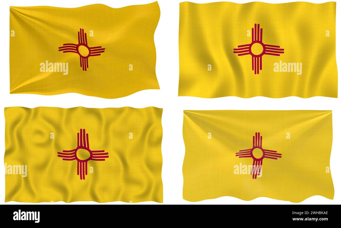 Flag of New Mexico Stock Photo - Alamy