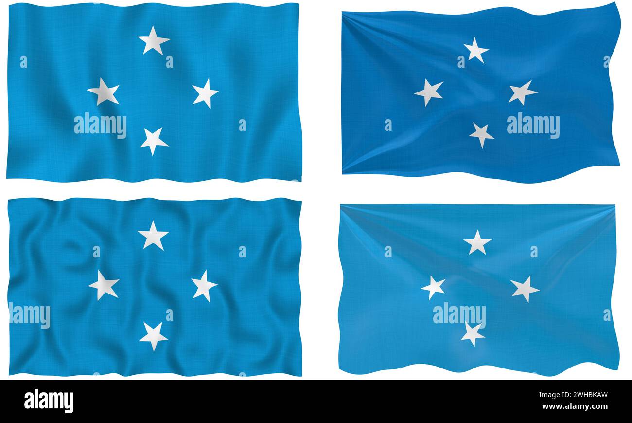 Flag of Micronesia Stock Photo - Alamy