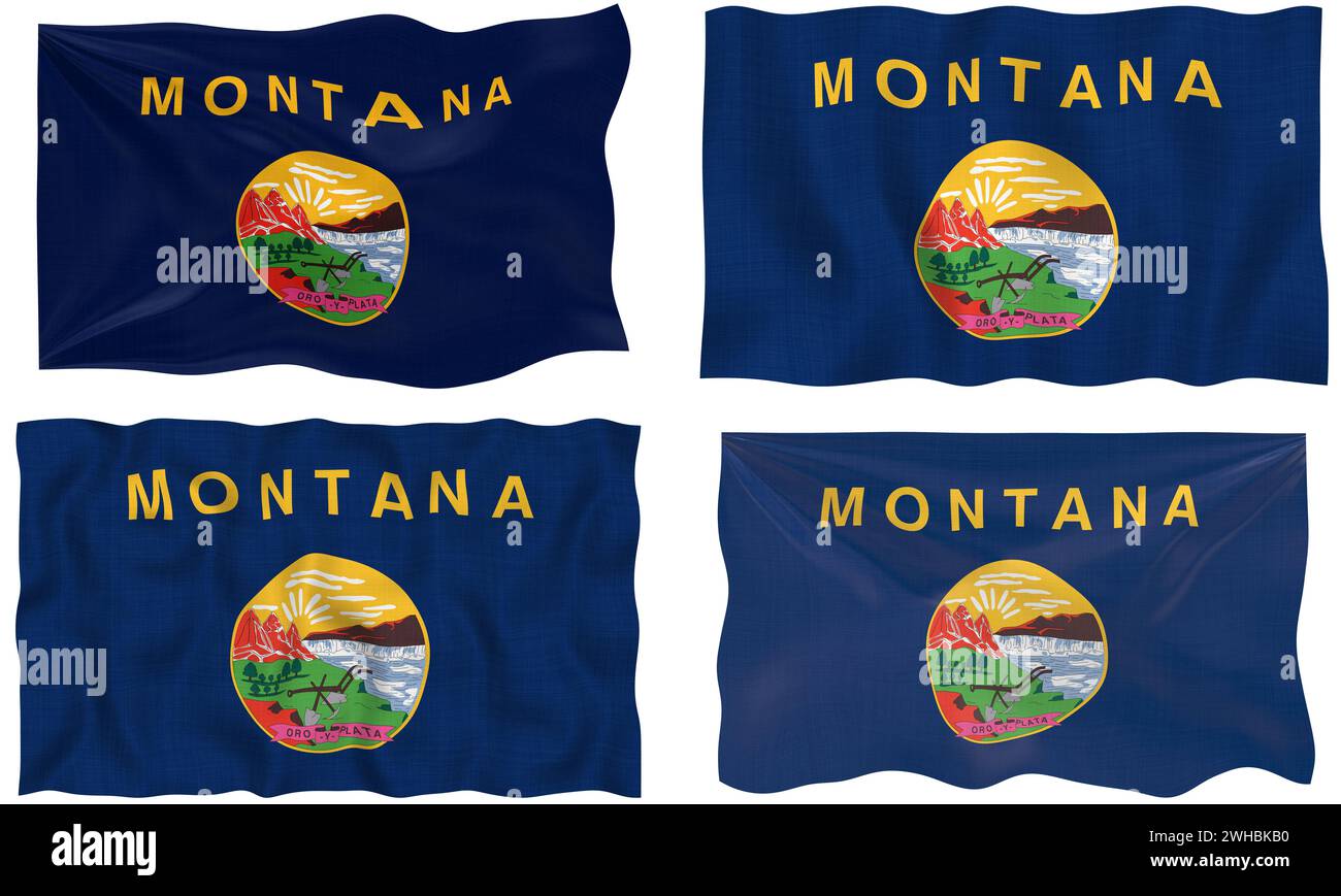 Flag of Montana Stock Photo - Alamy