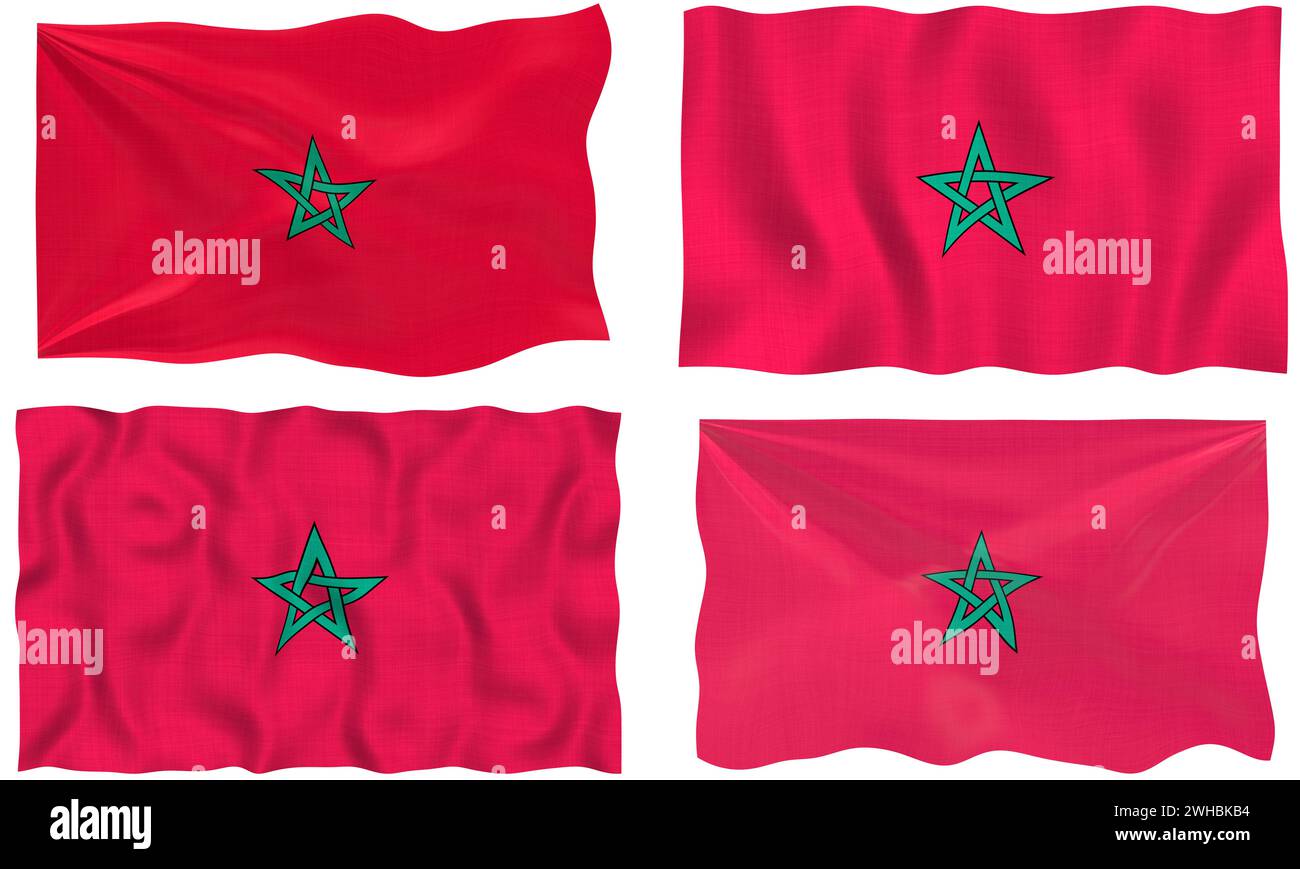 Flag of Morocco Stock Photo - Alamy