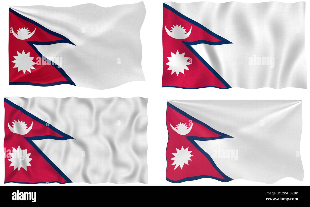 Flag of Nepal Stock Photo - Alamy