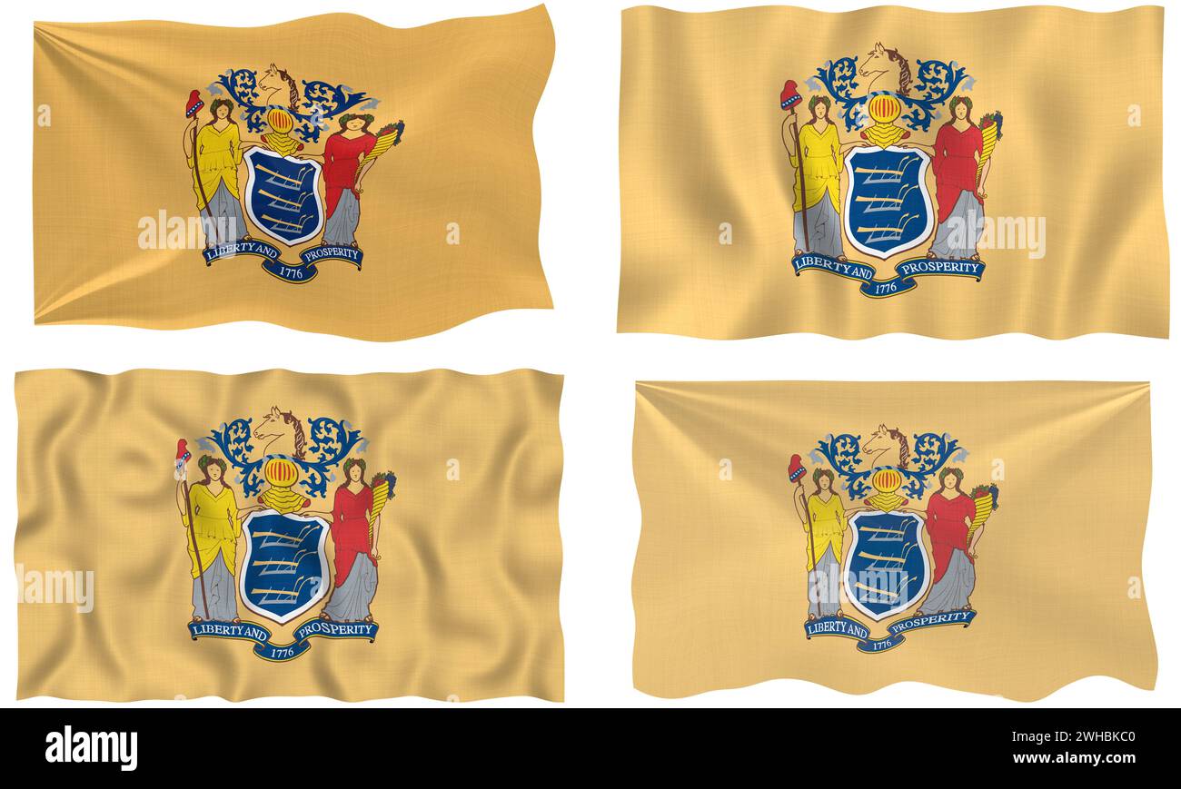 Flag of New Jersey Stock Photo - Alamy