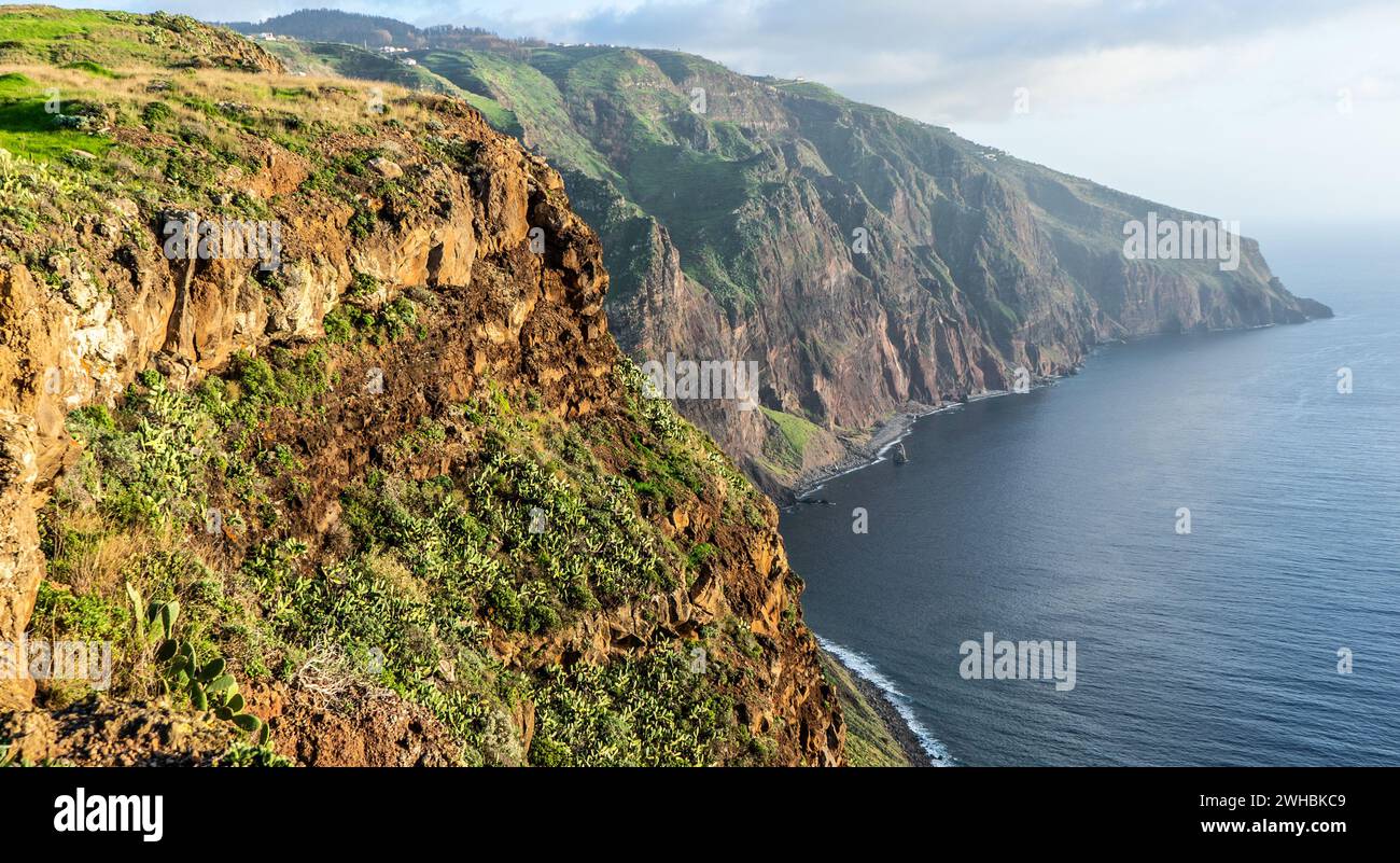 Madeira Island Portugal. Cliffs and ocean views around the island in ...