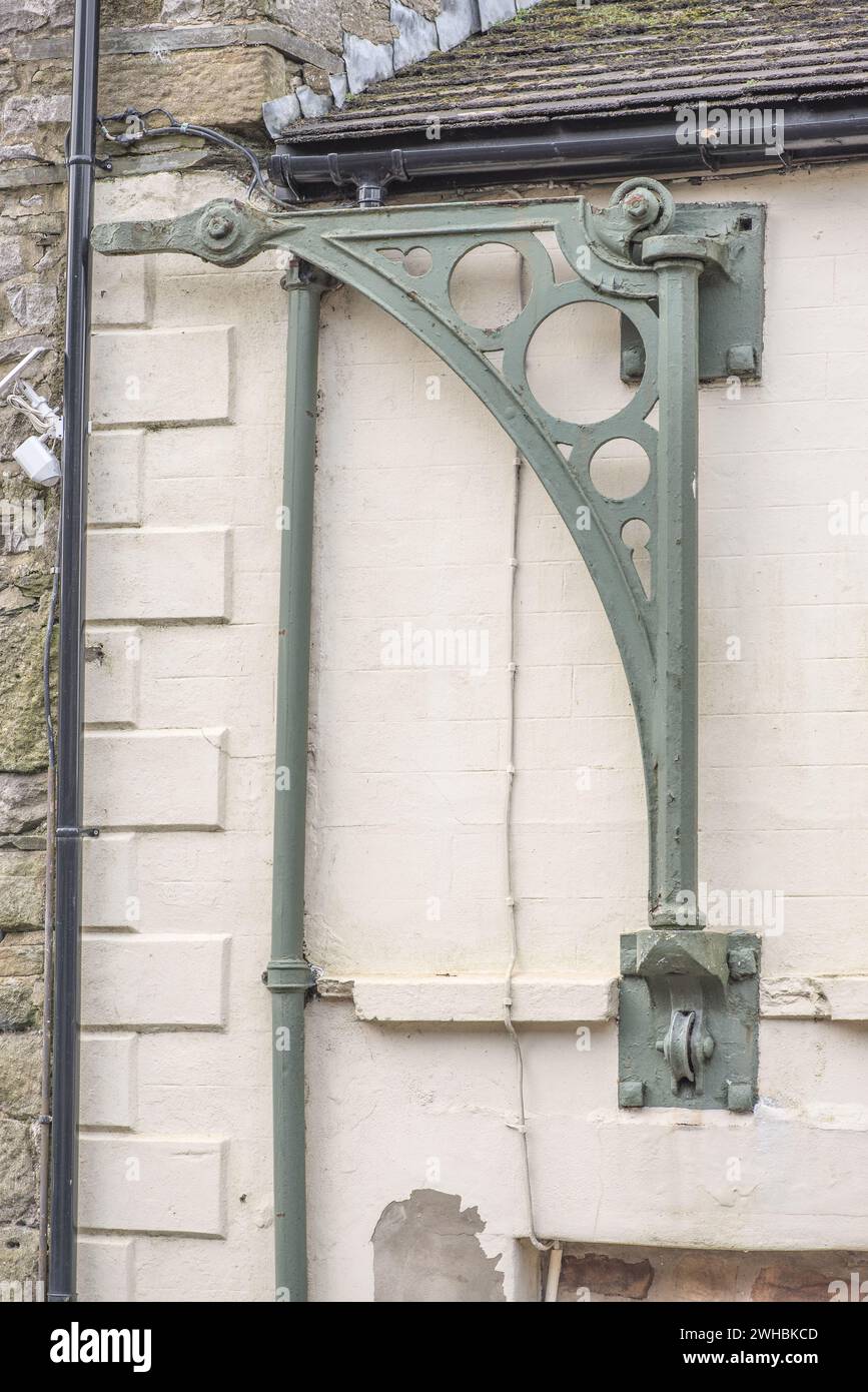 Historical artefact, a crane on an upper storey in Victoria St, Upper ...