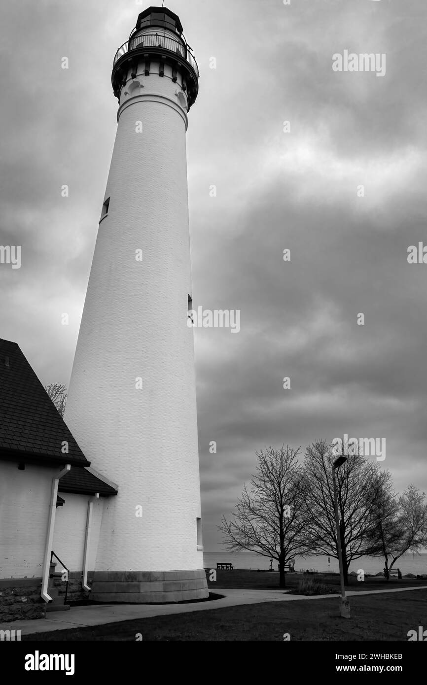 Windpoint lighthouse hi-res stock photography and images - Alamy