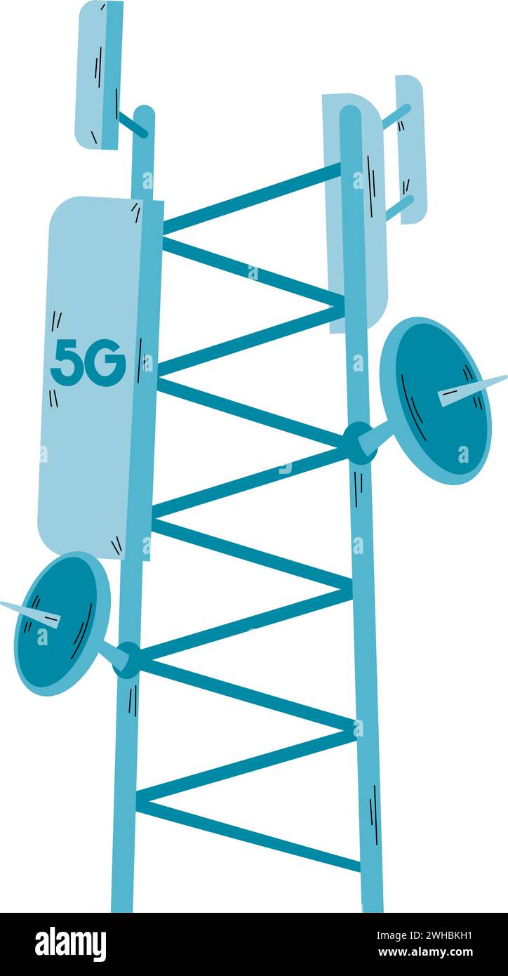 5G wireless antenna Stock Vector Image & Art - Alamy