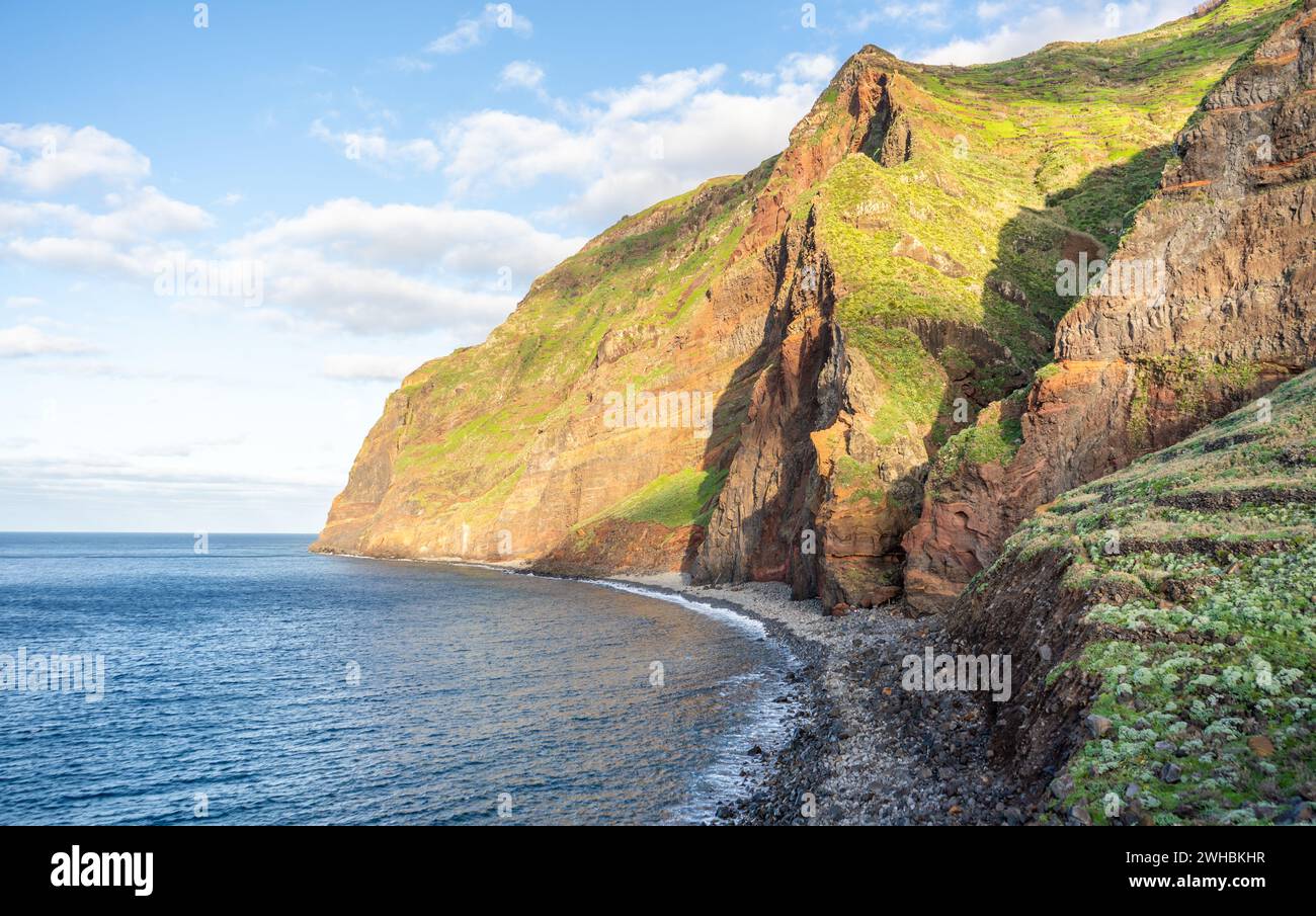 Madeira Island Portugal. Cliffs and ocean views around the island in ...