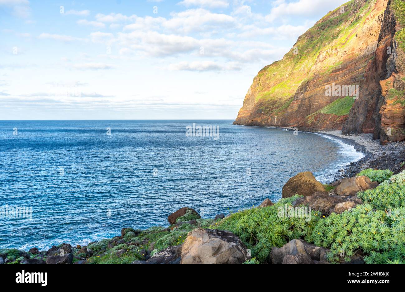 Madeira Island Portugal. Cliffs and ocean views around the island in ...