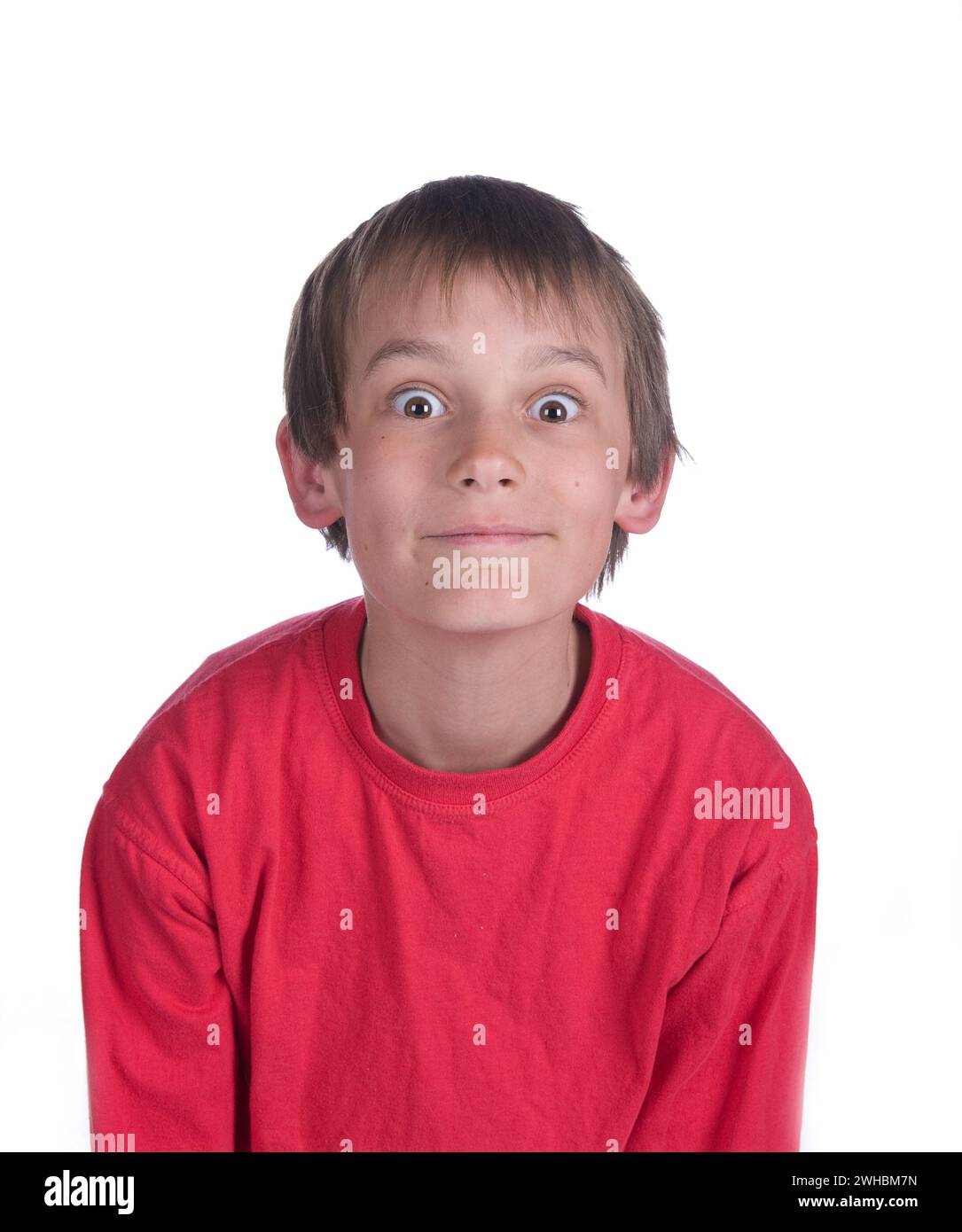 Big eyed boy Stock Photo - Alamy