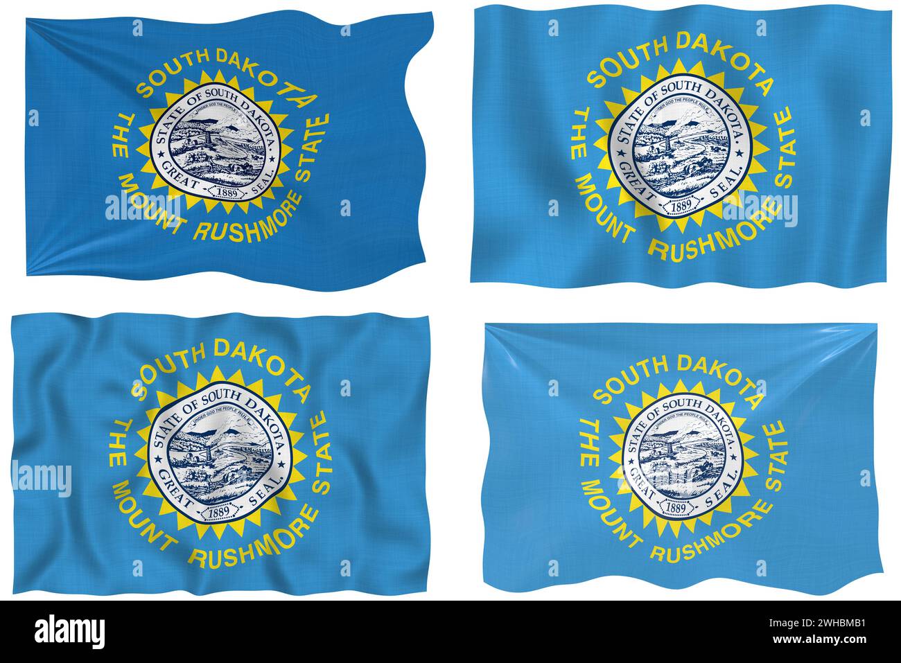 Flag of south Dakota Stock Photo - Alamy