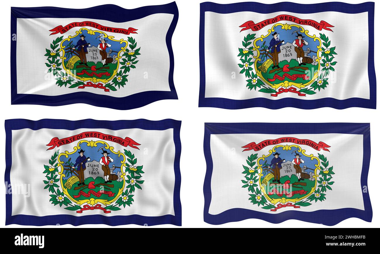 Flag of West Virginia Stock Photo - Alamy