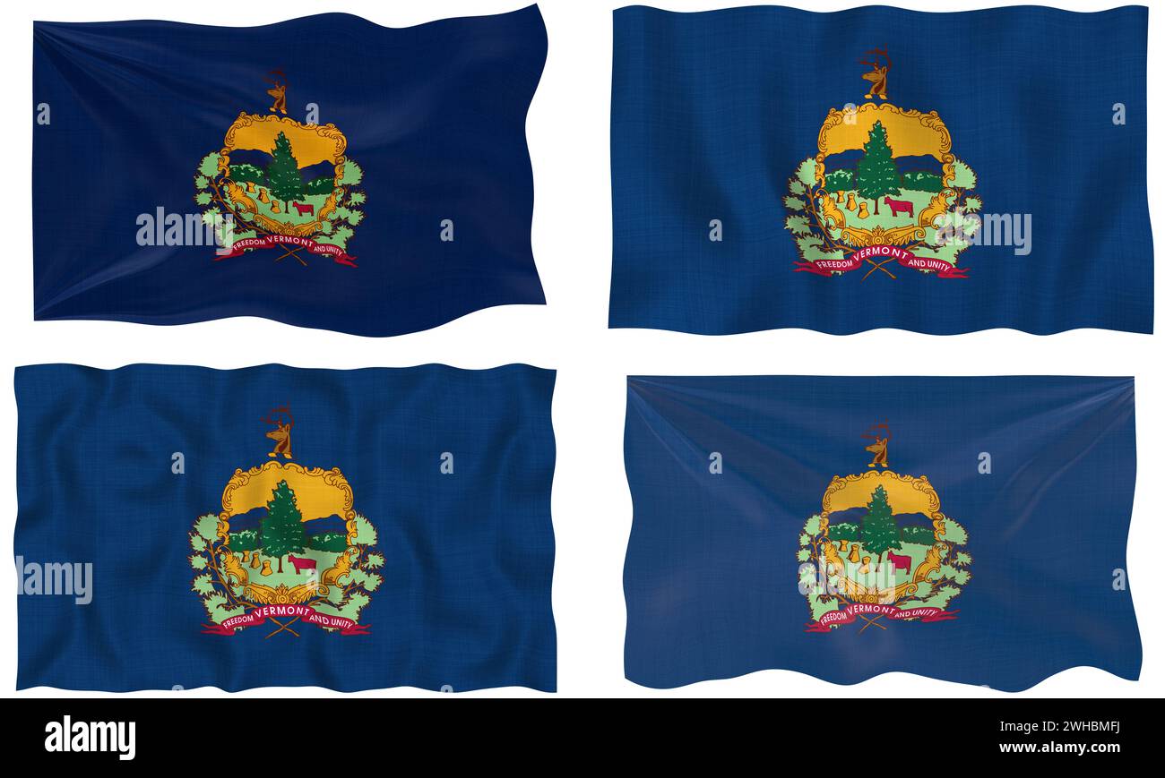 Flag of vermont Stock Photo - Alamy