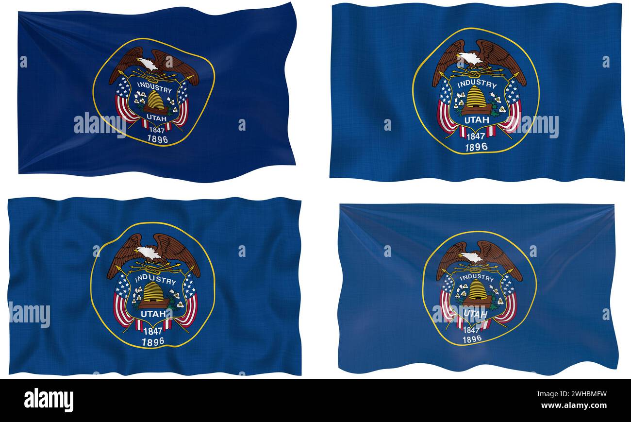 Flag of Utah Stock Photo - Alamy