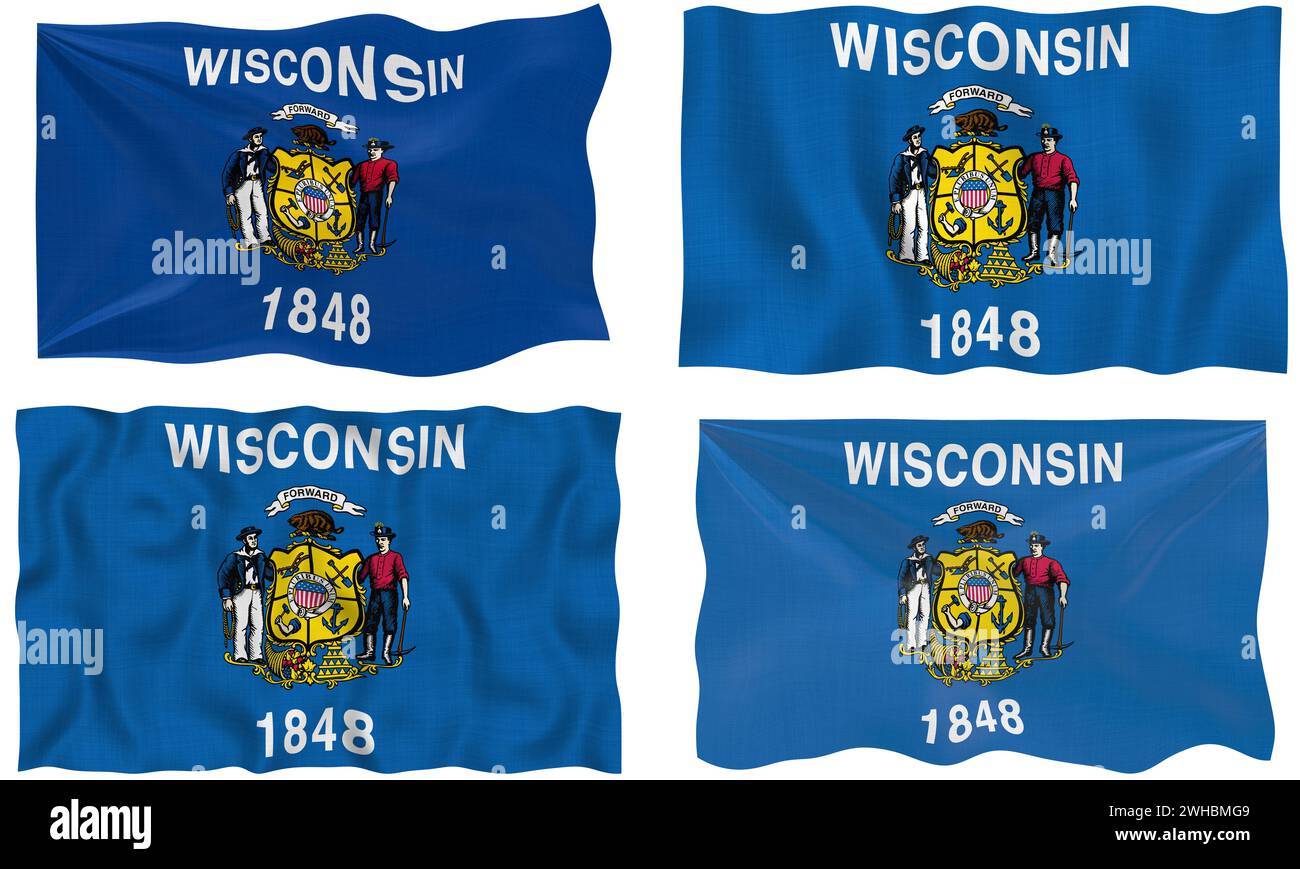 Flag of Wisconsin Stock Photo - Alamy