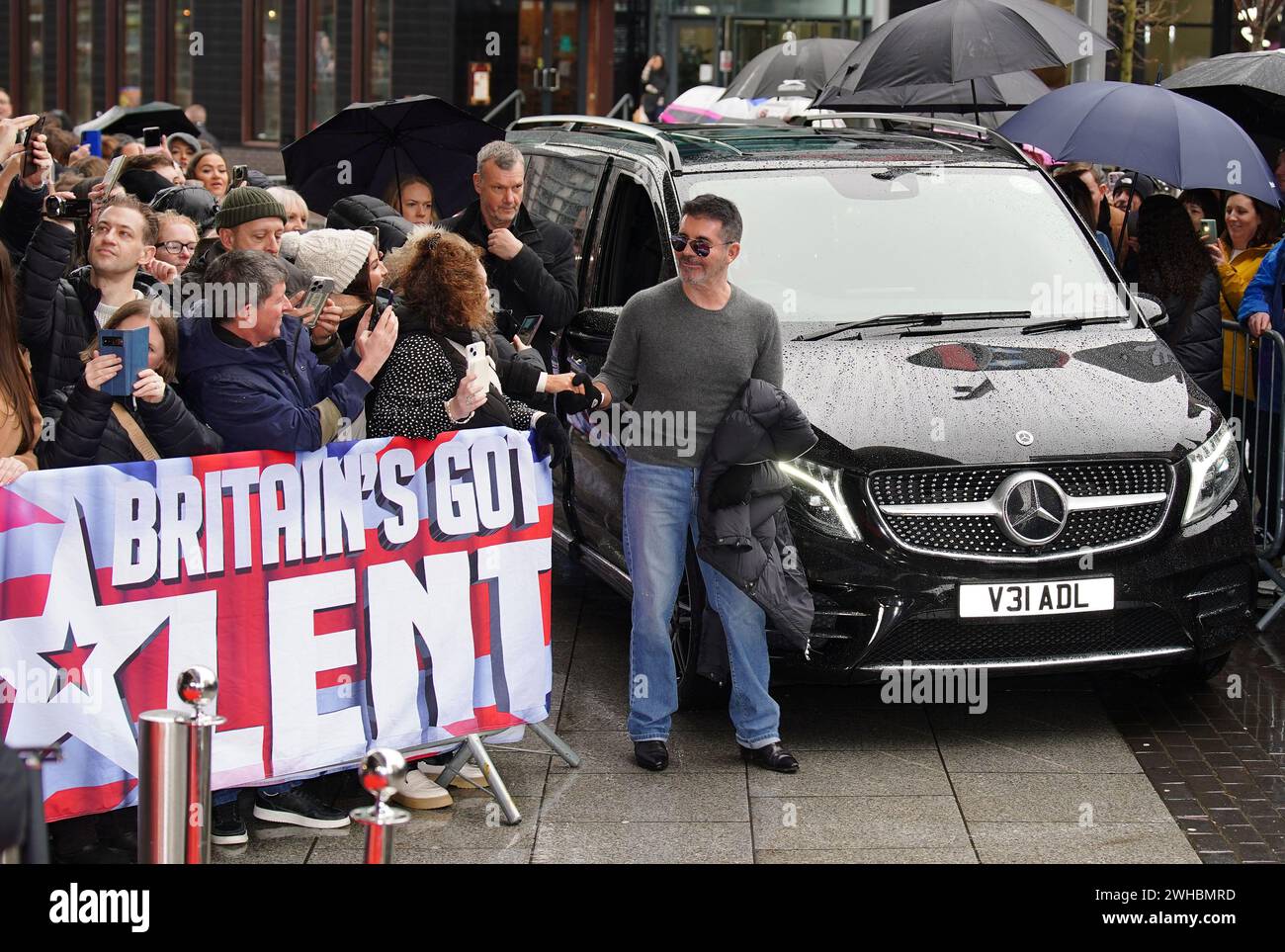 Simon Cowell arrives for Britain's Got Talent auditions at The Lowry ...
