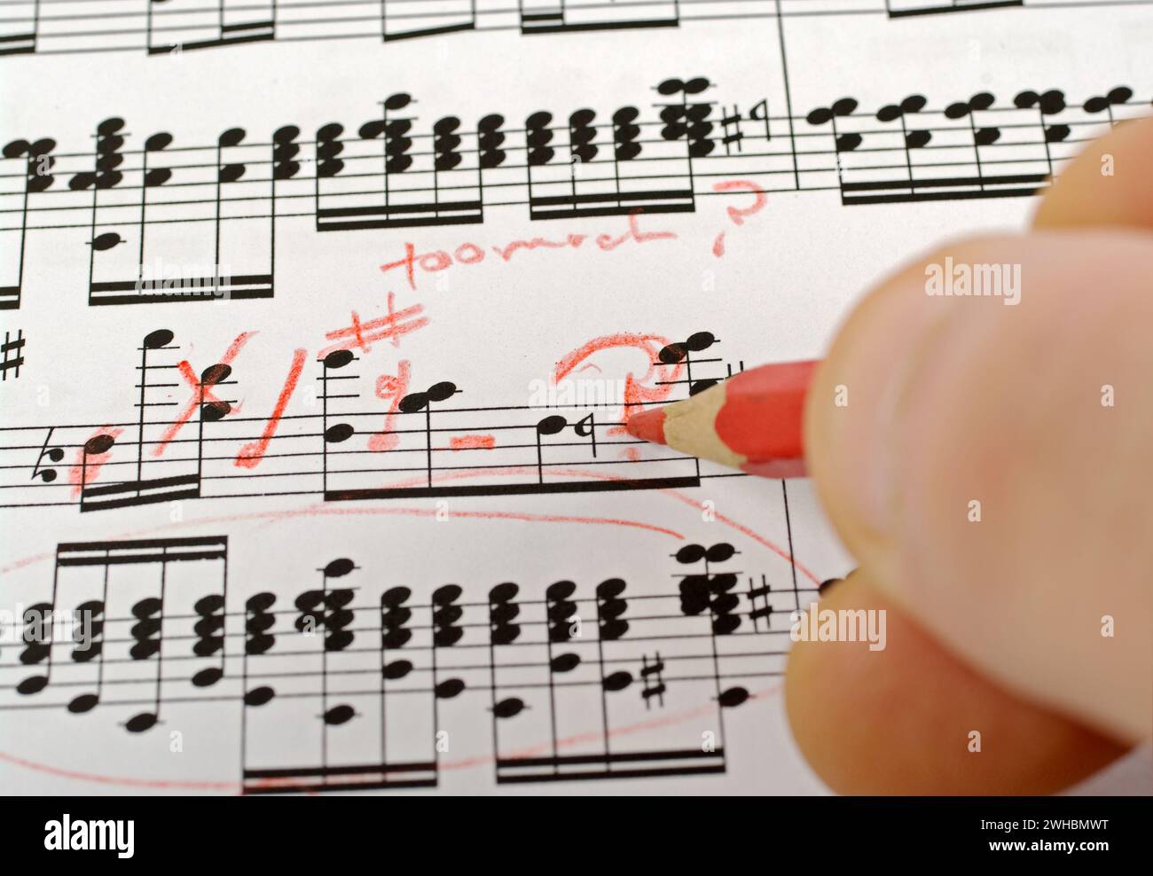 Music notes composing Stock Photo - Alamy