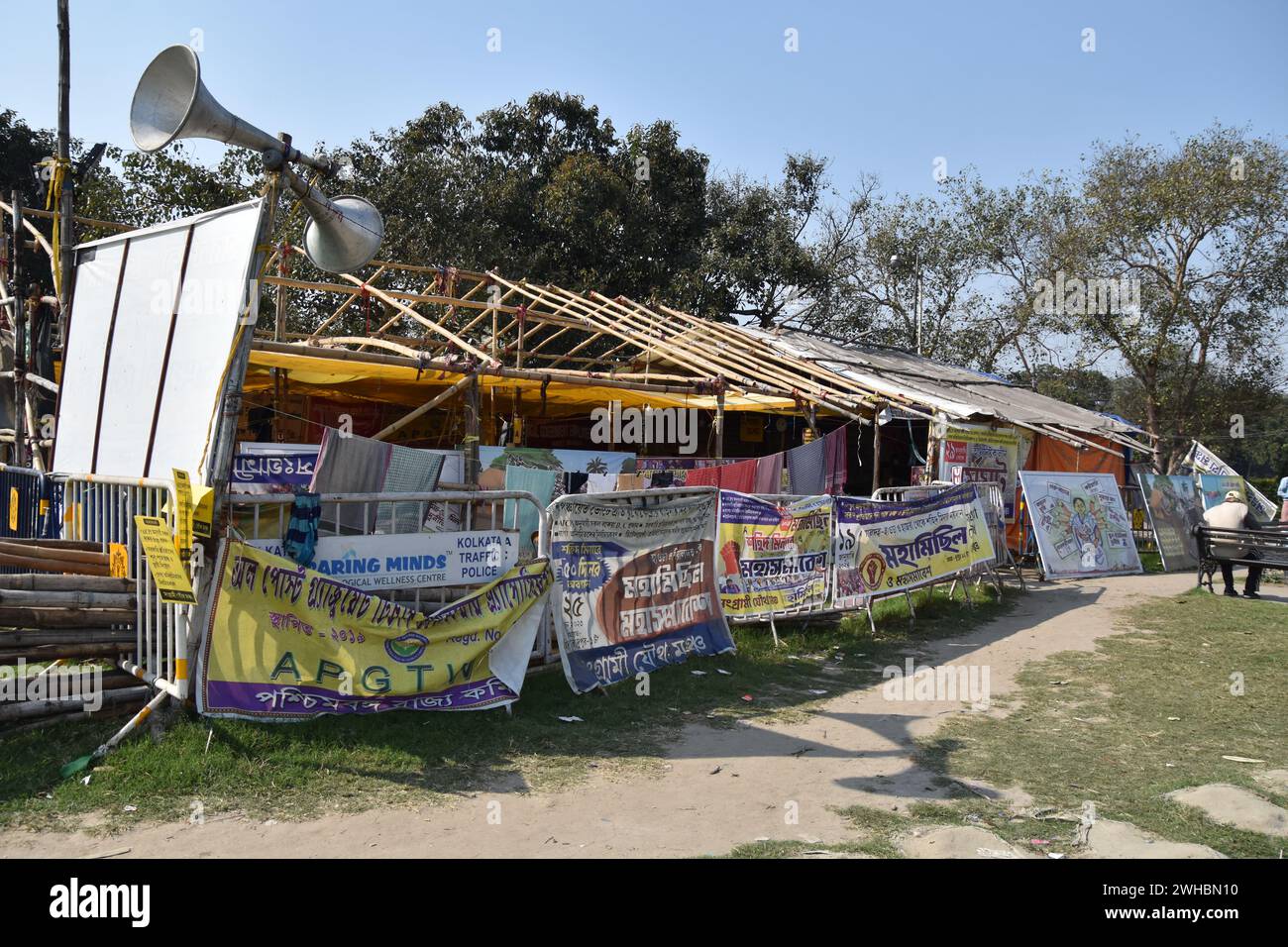 Continuous dharna hi-res stock photography and images - Alamy