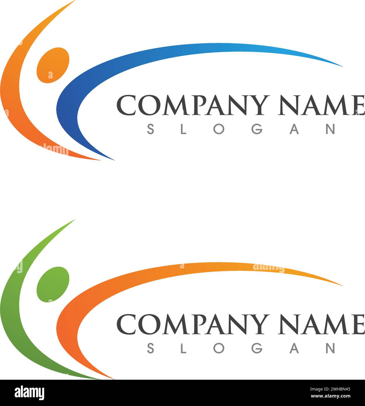 Human character logo sign Health care logo sign Stock Vector Image ...