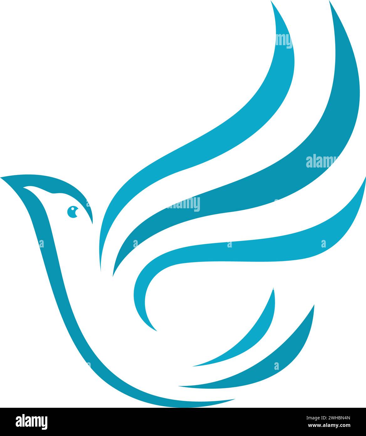 Bird wing Dove Logo Template vector illustration Stock Vector Image ...