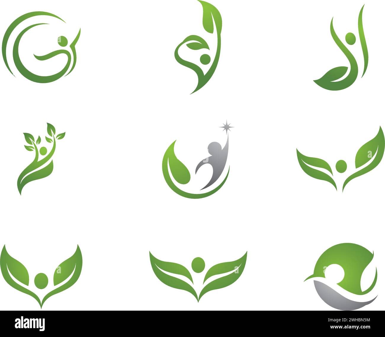 Human character logo sign Health care logo sign Stock Vector Image ...