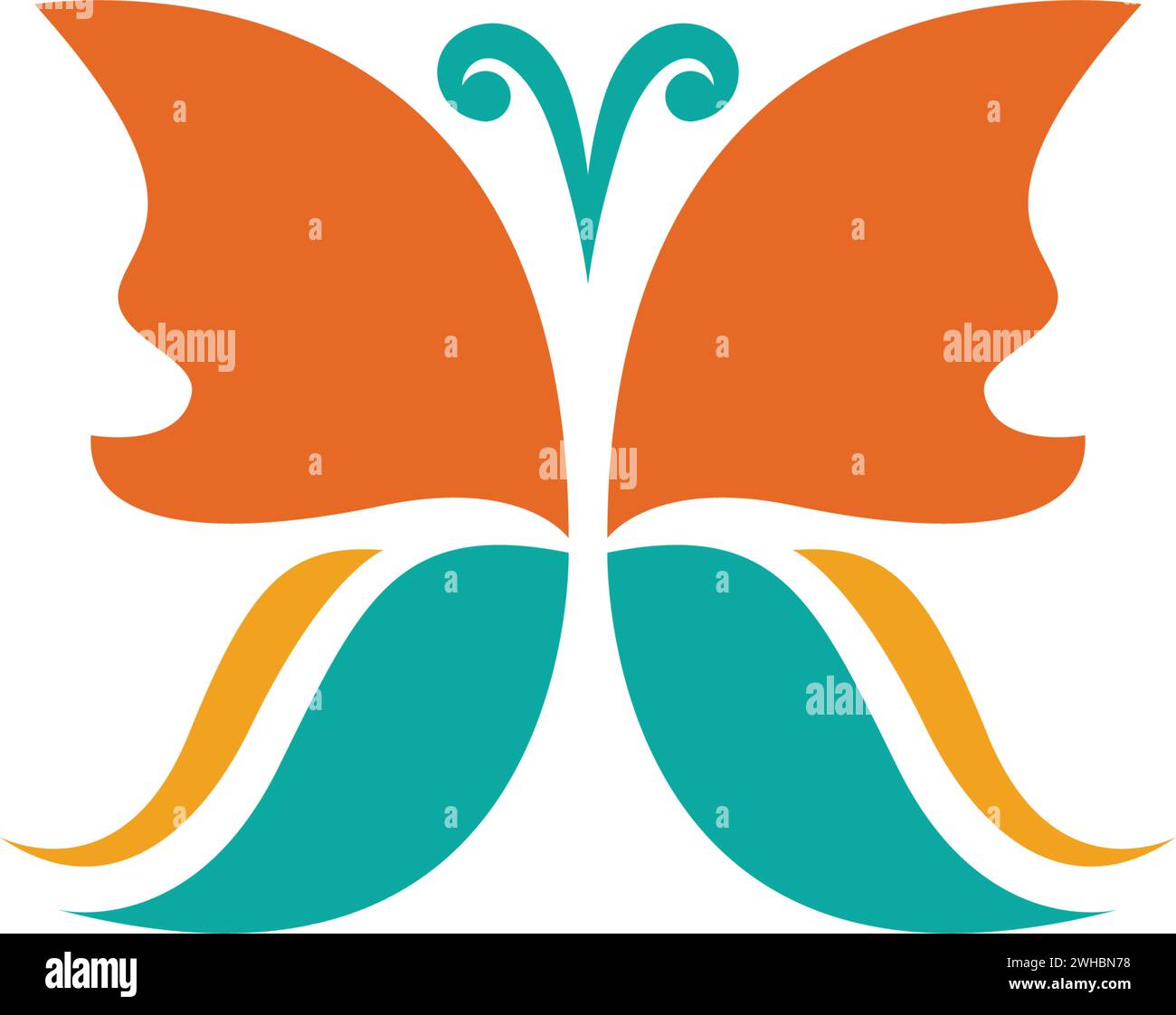 Butterfly logo logo logos logo hi-res stock photography and images - Alamy