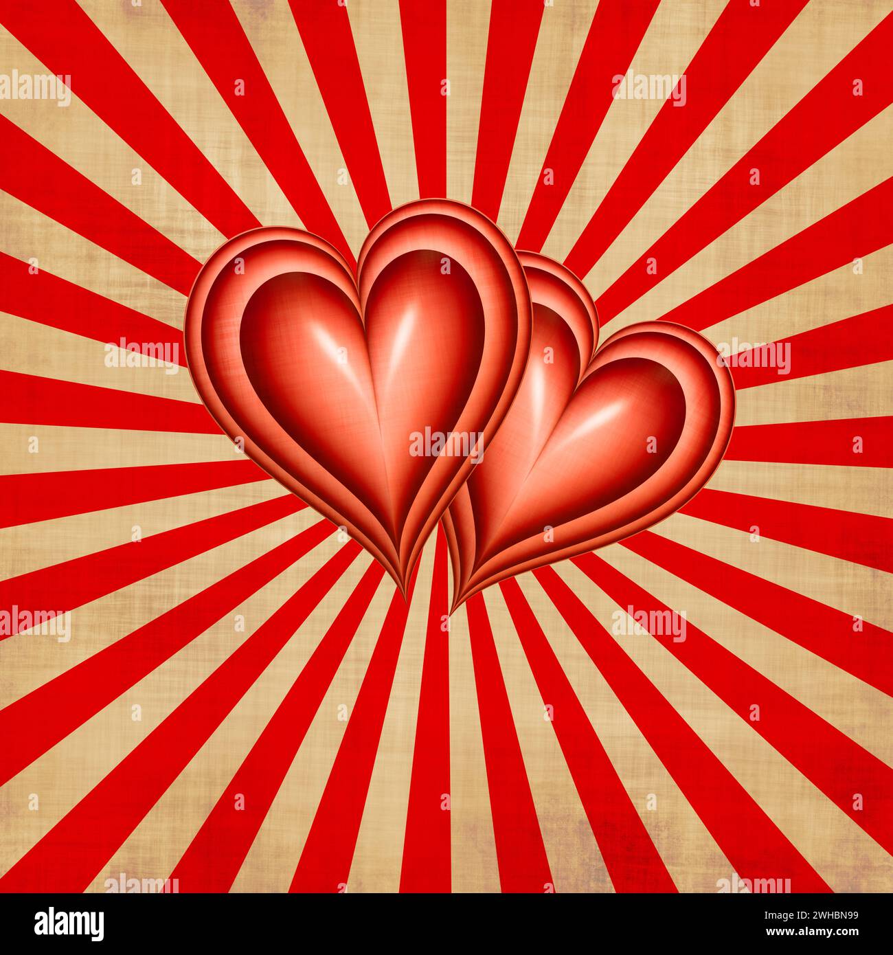 Joined hearts hi-res stock photography and images - Alamy
