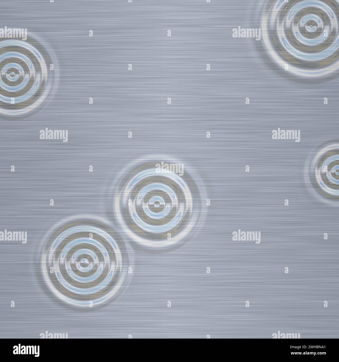 water drop type effect in a brushed metal / steel base Stock Photo - Alamy