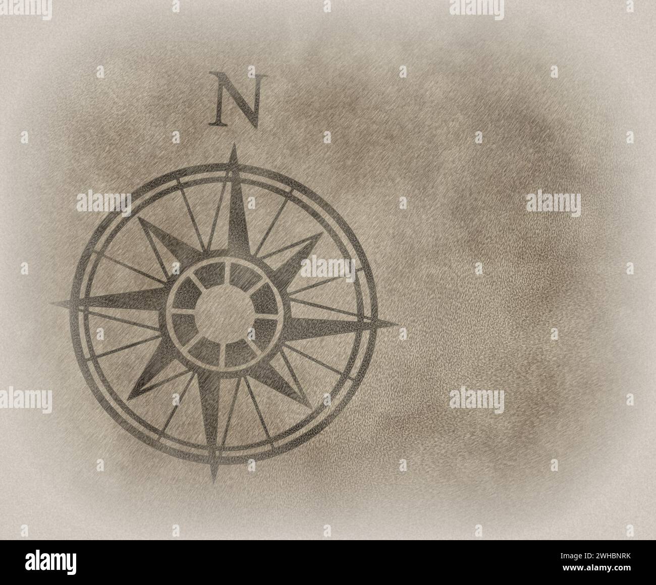 North compass map arrow Stock Photo - Alamy