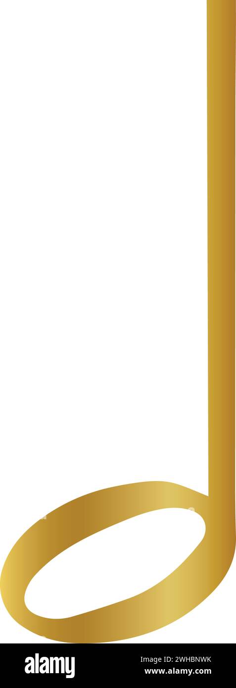 Golden music note sign hi-res stock photography and images - Alamy