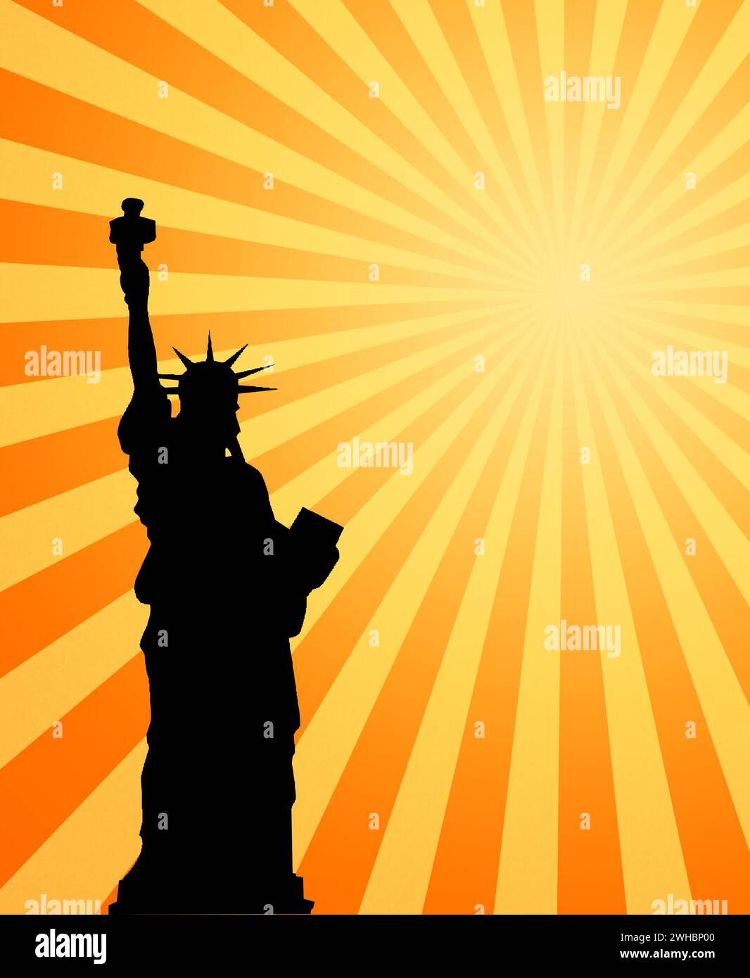 Hot sun and liberty Stock Photo - Alamy