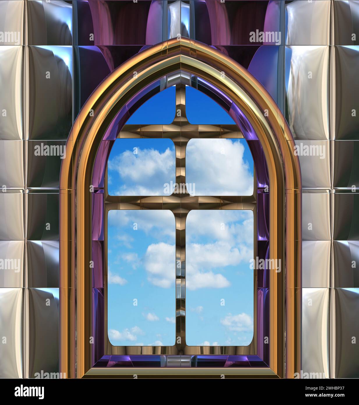 Blue sky window hi-res stock photography and images - Alamy