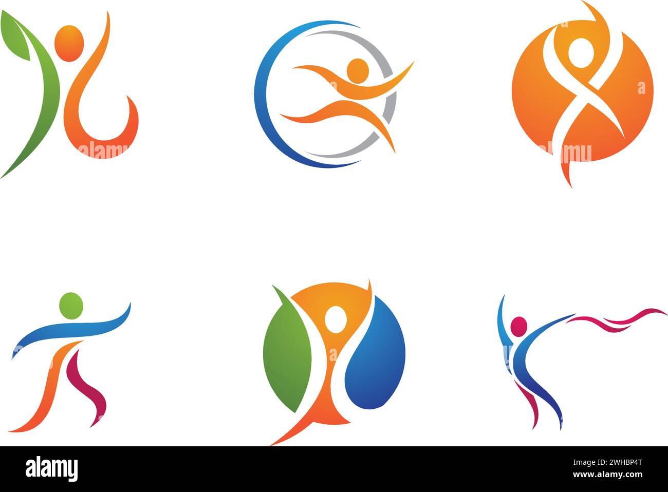 Human character logo sign Health care logo sign Stock Vector Image ...