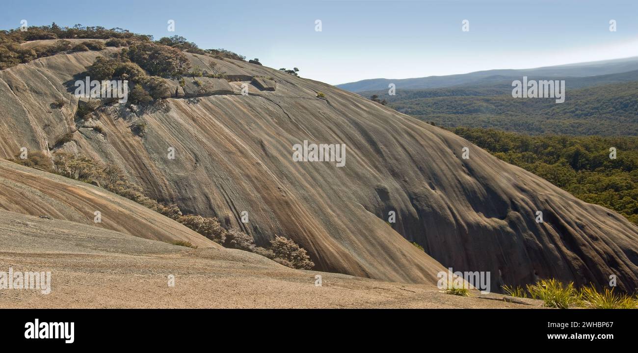 granite outcrop of bald rock Stock Photo - Alamy