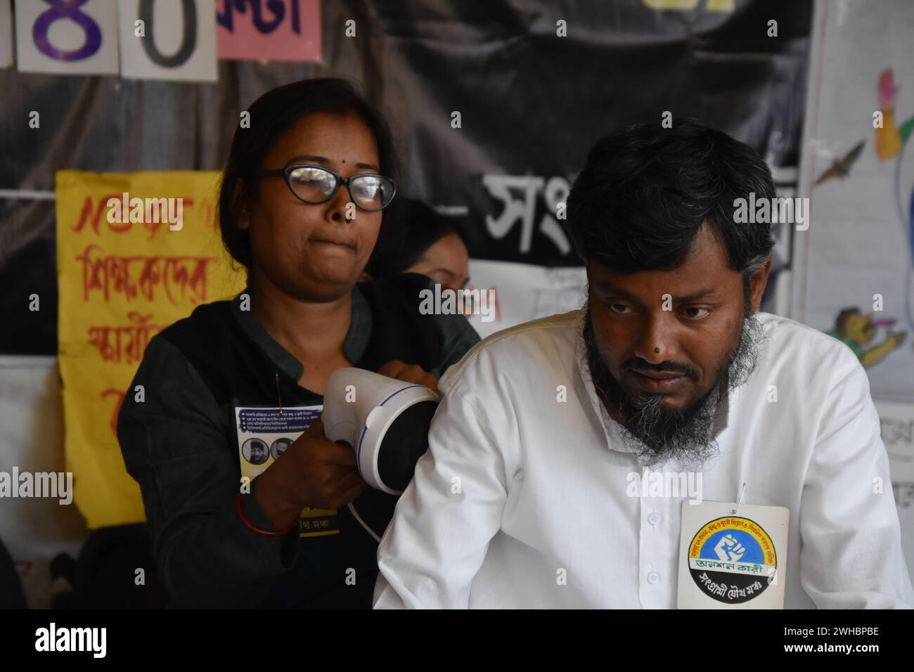 Continuous dharna hi-res stock photography and images - Alamy