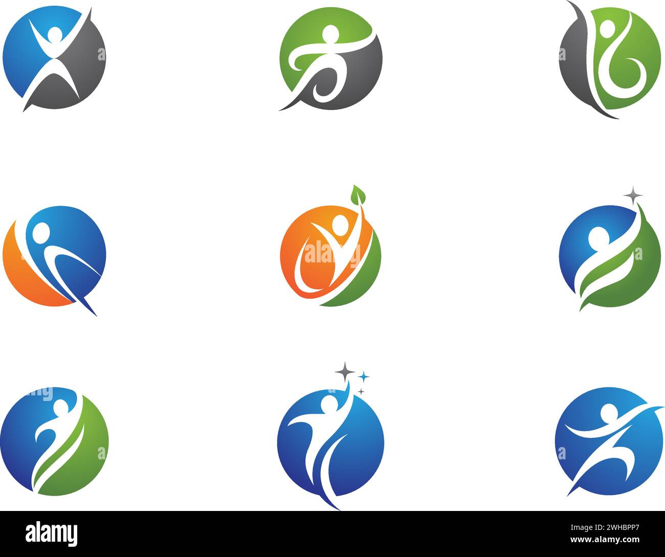 Human character logo sign Health care logo sign Stock Vector Image ...