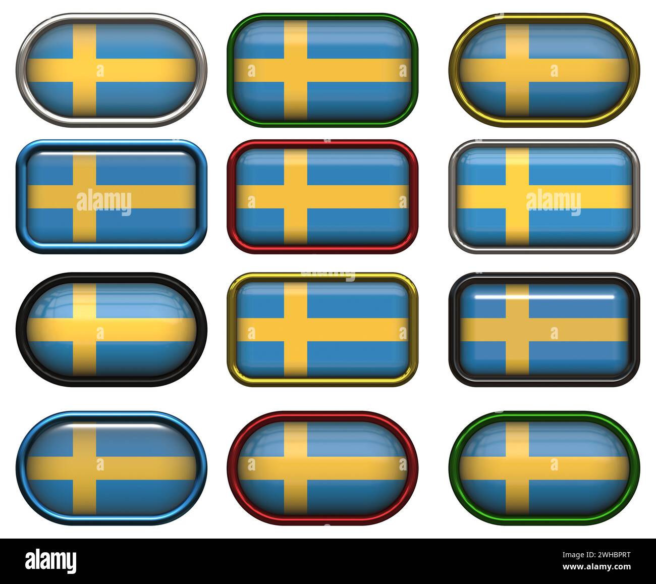 Sweden patriotic symbol Cut Out Stock Images & Pictures - Alamy