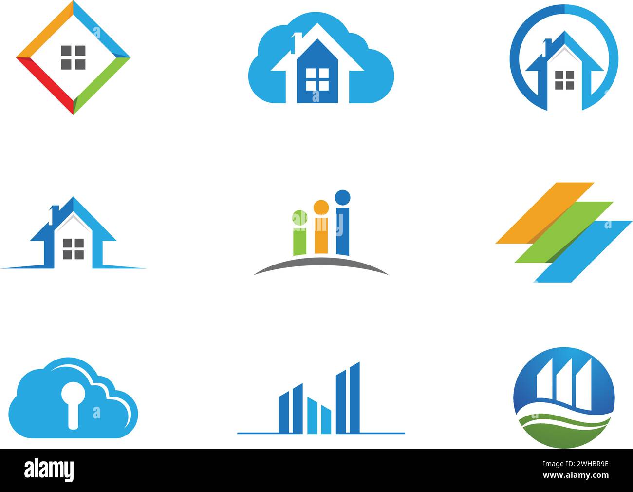 Real Estate , Property and Construction Logo design for business ...