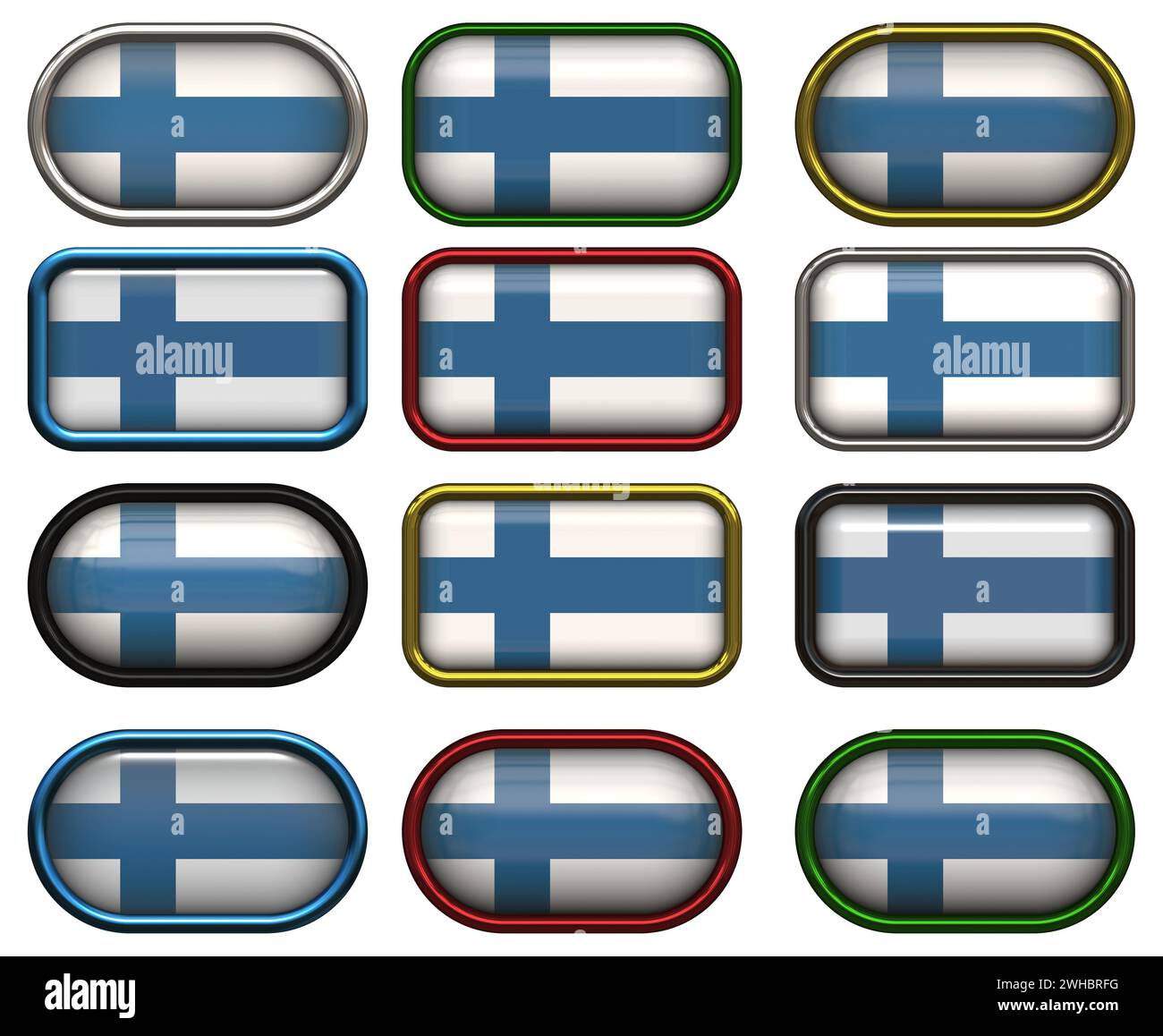 Finland button hi-res stock photography and images - Alamy