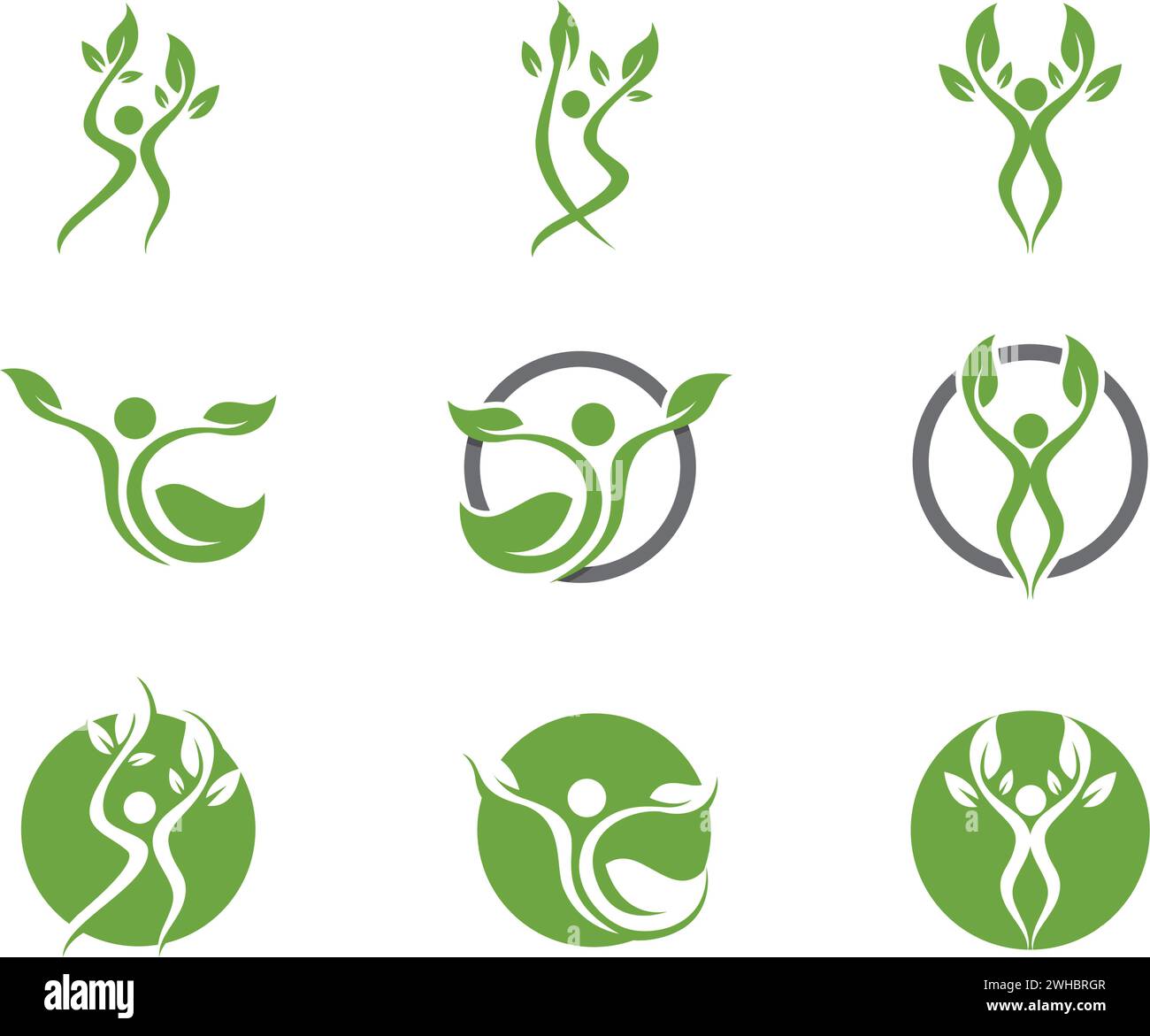 Human character logo sign Health care logo sign Stock Vector Image ...