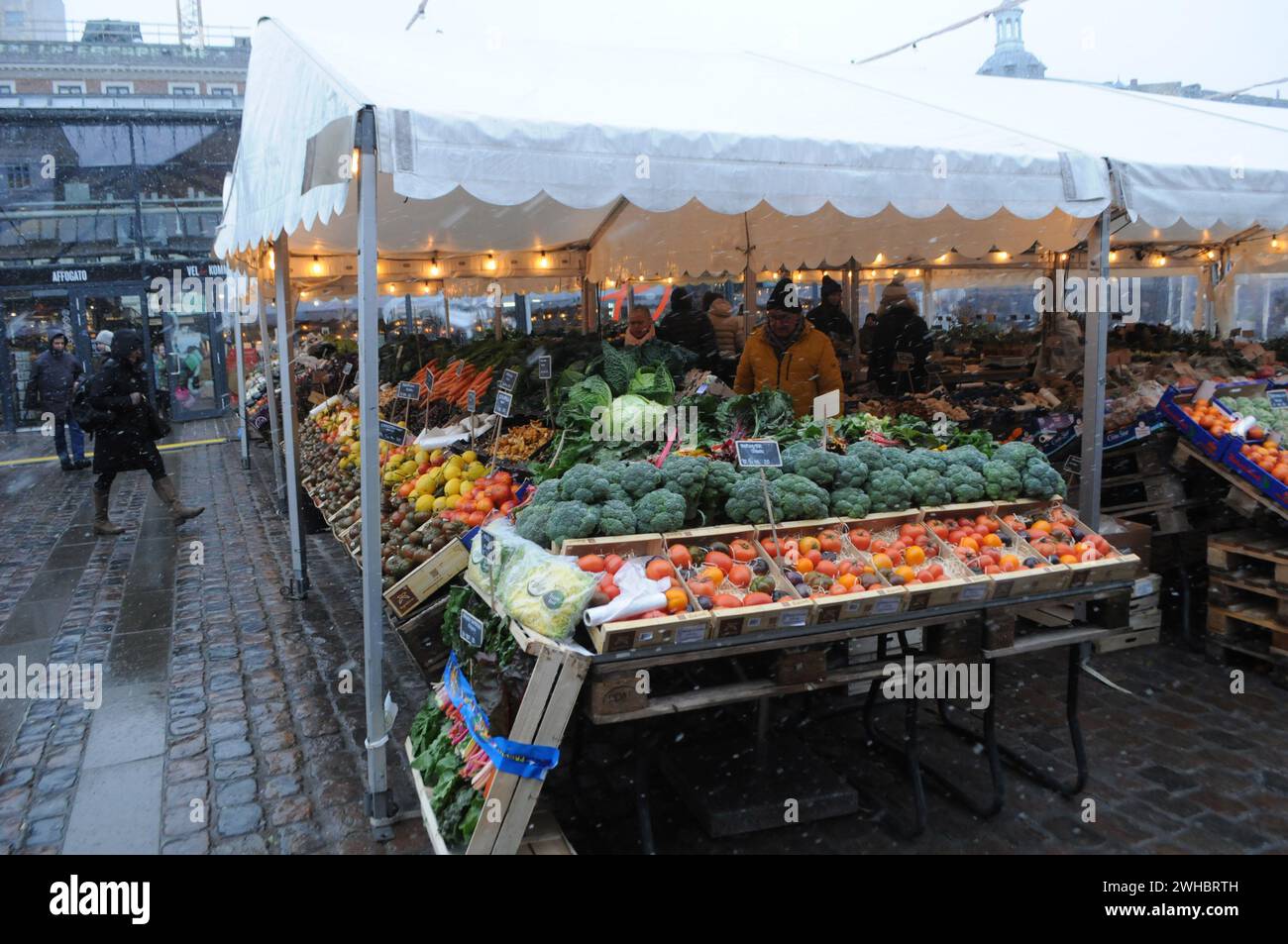 Copenhagen, Denmark/09 February 2024/farmer market or Fruit & vegetable ...