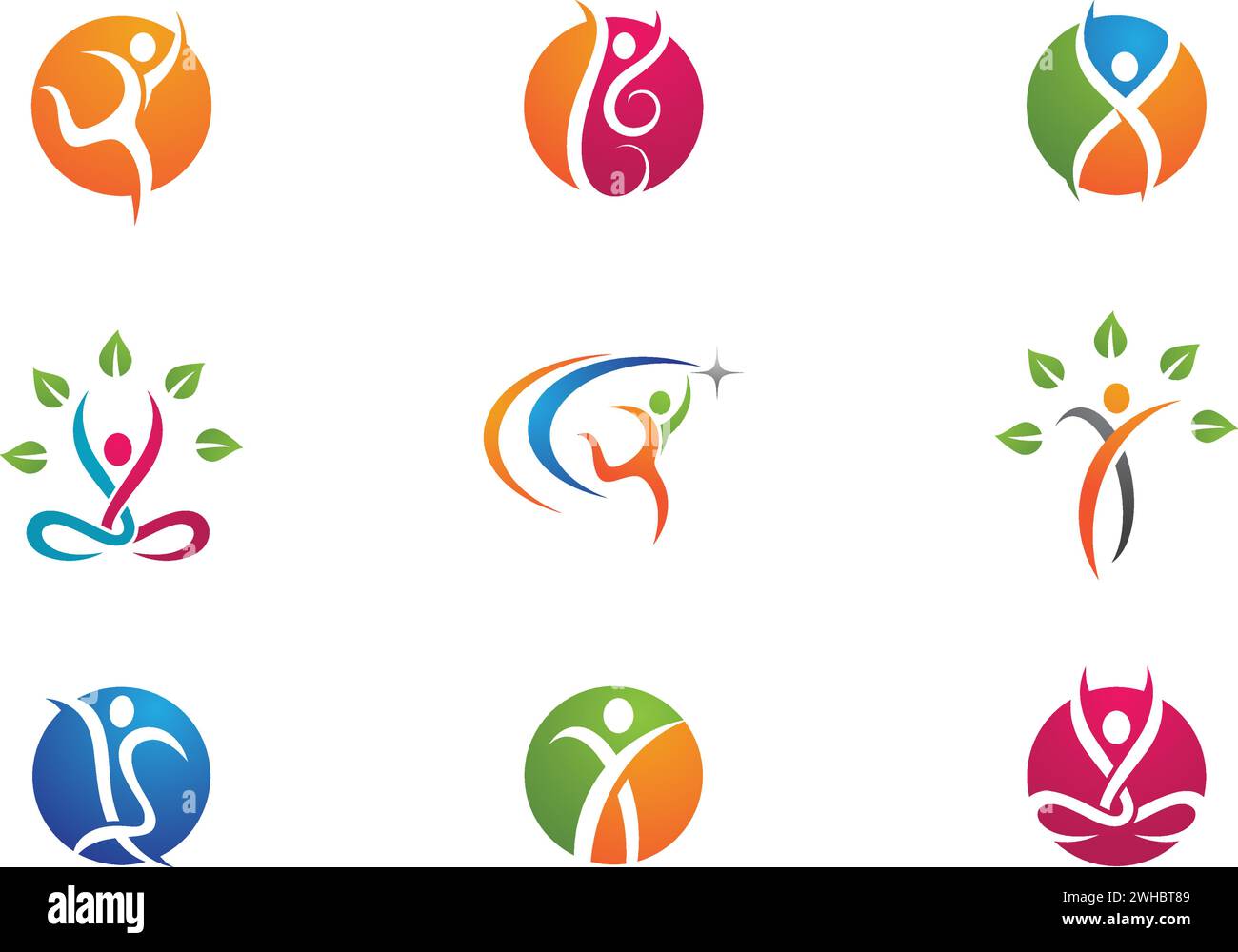 Human character logo sign Health care logo sign Stock Vector Image ...