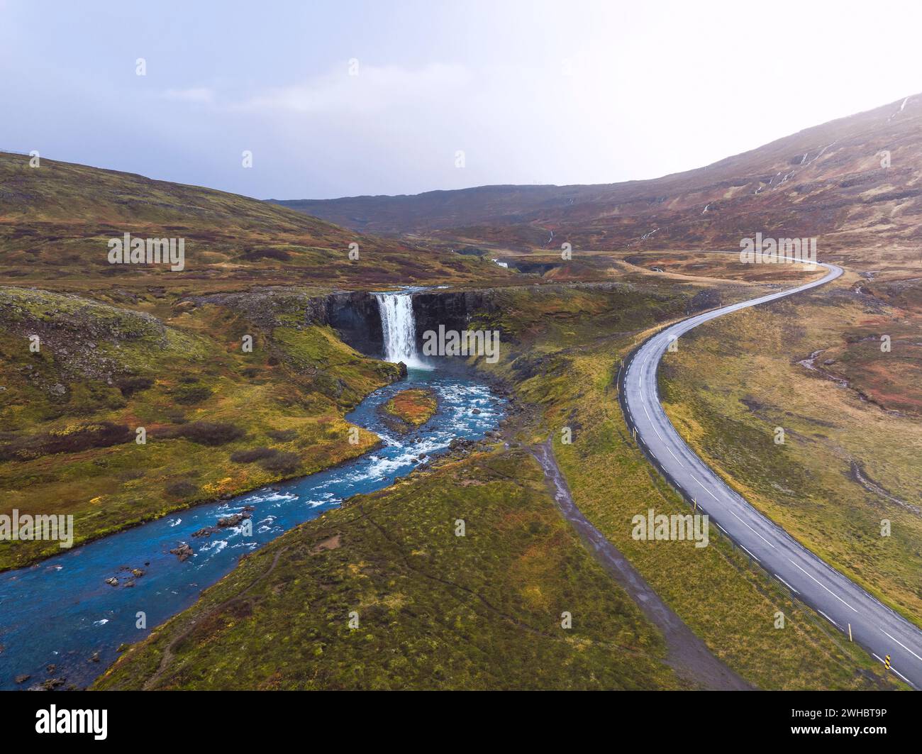 Waterfall gufufoss river fjardara iceland hi-res stock photography and ...