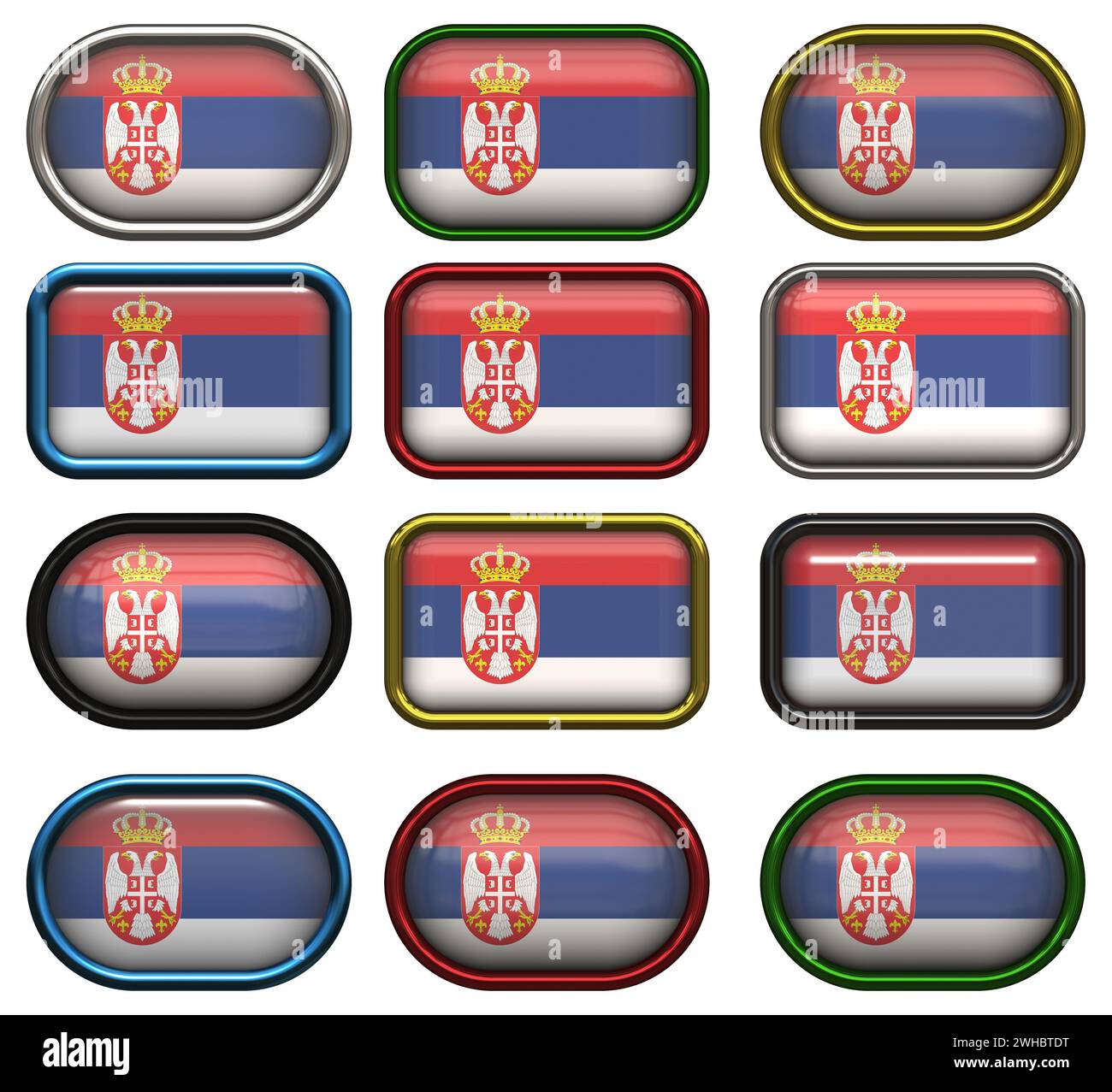 Serbia badge hi-res stock photography and images - Alamy