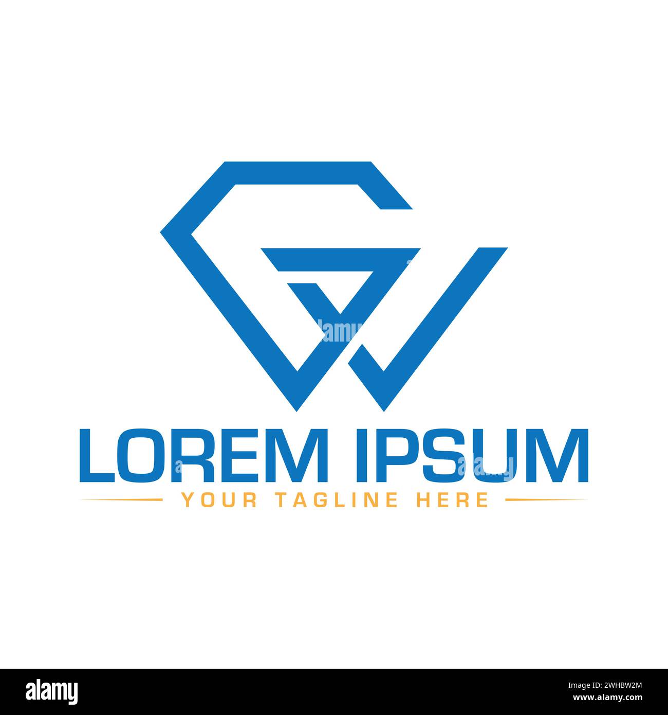 GW Letter Logo Design. Creative GW Logo Design Stock Vector Image & Art ...